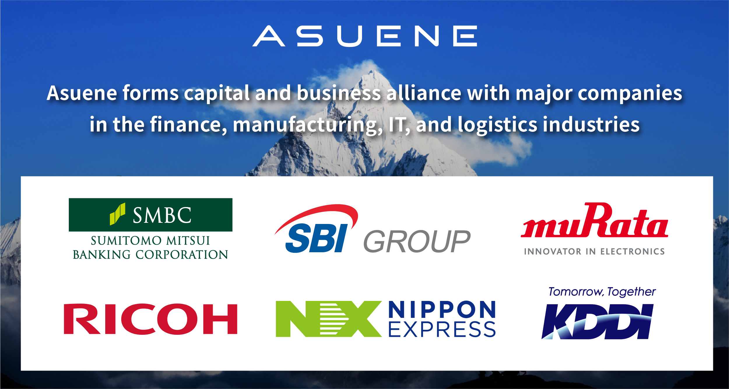 Asuene Inc. has formed capital and business alliance with 6 major ...