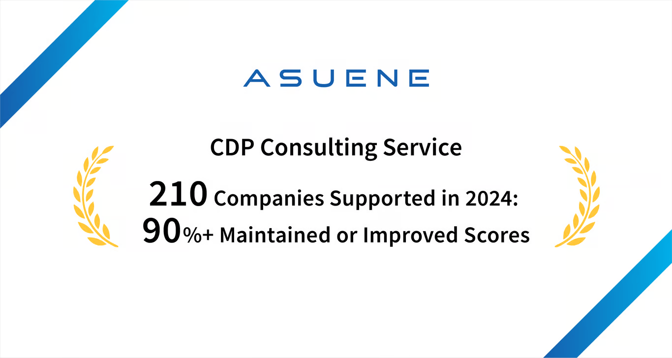 Asuene’s Support Leads to 90% CDP Score Improvement or Maintenance for ...